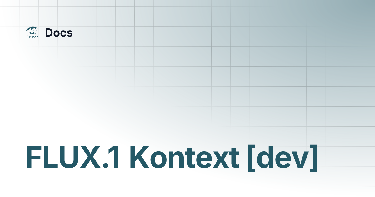 FLUX.1 Kontext [dev] | Docs